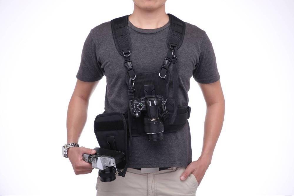 Adjustable Dual Camera Carrying Harness – Photography