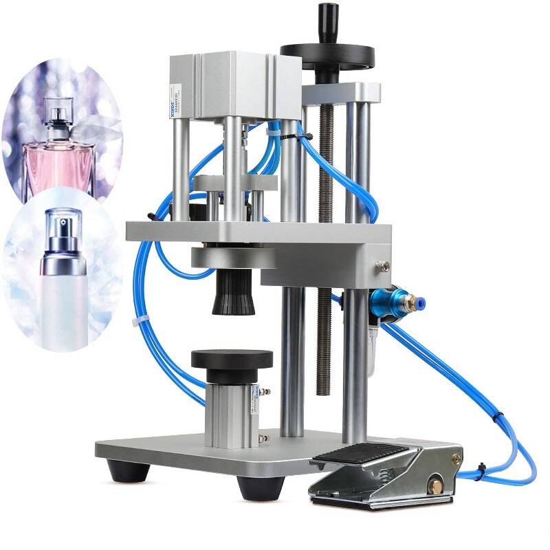 Semi Automatic Pneumatic Perfume Crimping Machine Capper Metal Cap ...