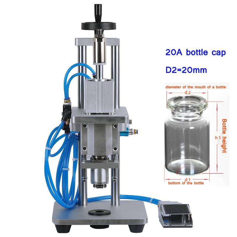 Pneumatic Capping Machine Oral Liquid Penicillin Bottle Capper Aluminum ...