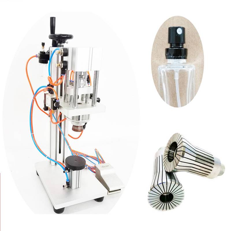 Pneumatic Perfume Crimping Machine Capper Metal Cap Press Machine ...