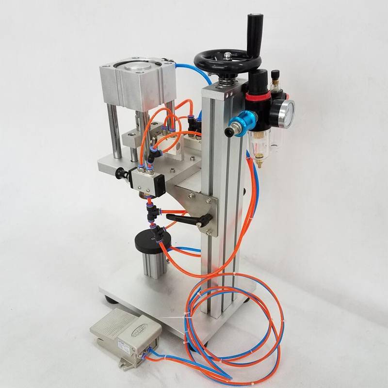 Pneumatic Perfume Crimping Machine Capper Metal Cap Press Machine ...