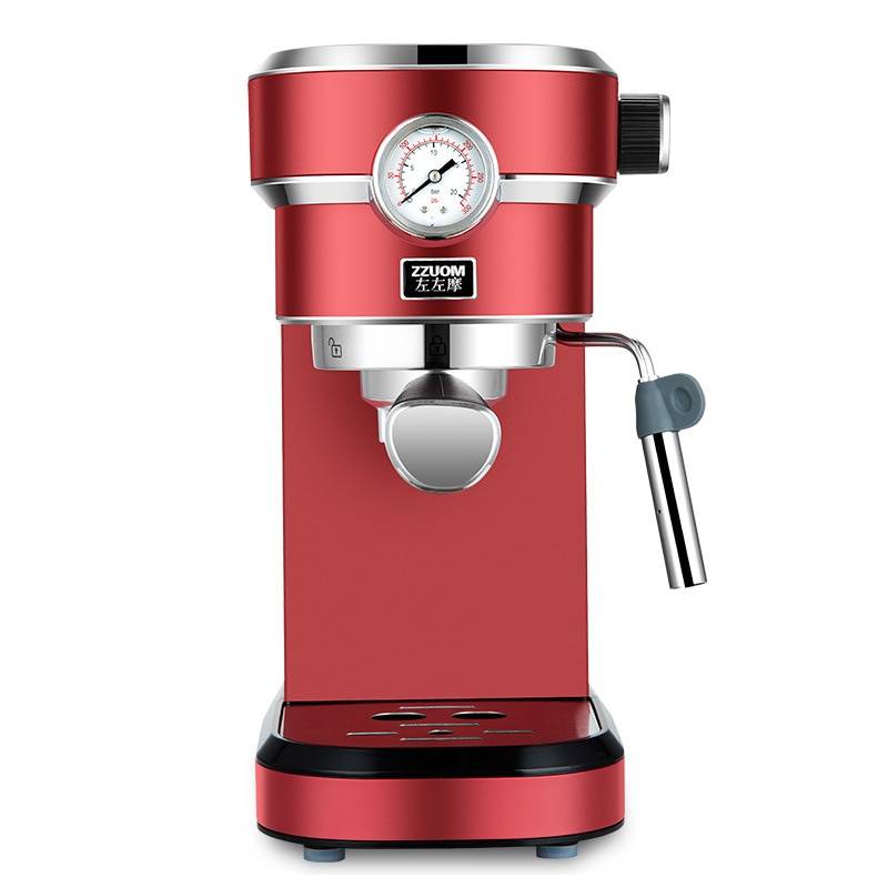 Black / Red Stainless Steel 15Bar Espresso Coffee Machine