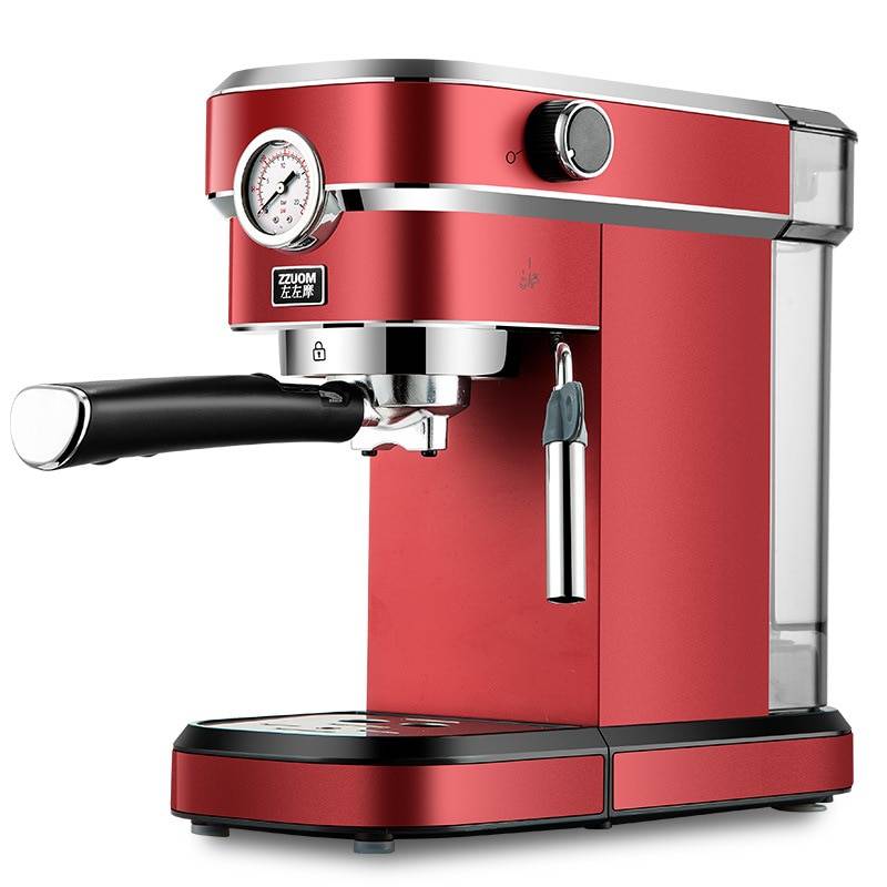 Black / Red Stainless Steel 15Bar Espresso Coffee Machine